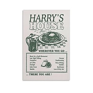 Harry's music House Styles Music Album Posters (1) Wall Art Paintings Canvas Wall Decor Home Decor Living Room Decor Aesthetic 08x12inch(20x30cm) Unframe-style