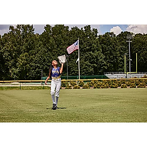 Mizuno Girls Youth Belted Low Rise Fastpitch Softball Pant, Dark Charcoal, Youth Large