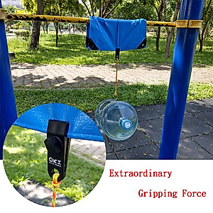 ORXPLUS TOOLS 4pcs Tarp Clips Tent Clips Awning Clamp Set Tent Clamps for Camping Canopies, Car Cover, Winter Boat Cover, Pool Cover, Sun Shade