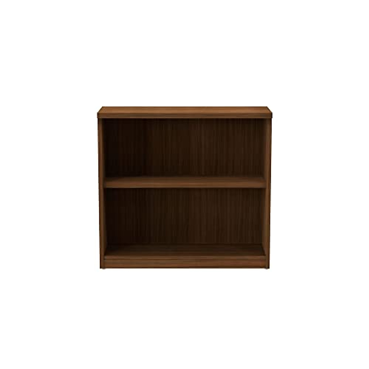 Alera ALEVA633032WA Valencia Series 31-3/4 in. x 14 in. x 29-1/2 in. Two-Shelf Bookcase - Modern Walnut