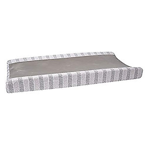 Lambs & Ivy Woodland Forest Gray Chevron Changing Pad Cover