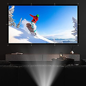LG CineBeam HU810PW 2700-Lumen XPR 4K UHD Smart Laser Home Theater DLP Projector + SanDisk Ultra Dual USB Drive 32GB, 120” Foldable Projection Screen with 12x Adhesive Wall Mounts & More (19pc Bundle)