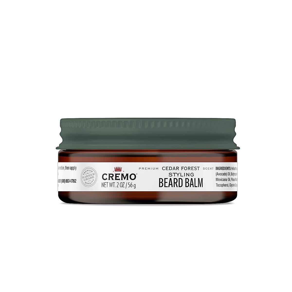 Cremo Styling Beard Balm, Forest Blend, Nourishes, Shapes And Moisturizes All Lengths Of Facial Hair, 2 Ounce (Packaging May Vary)