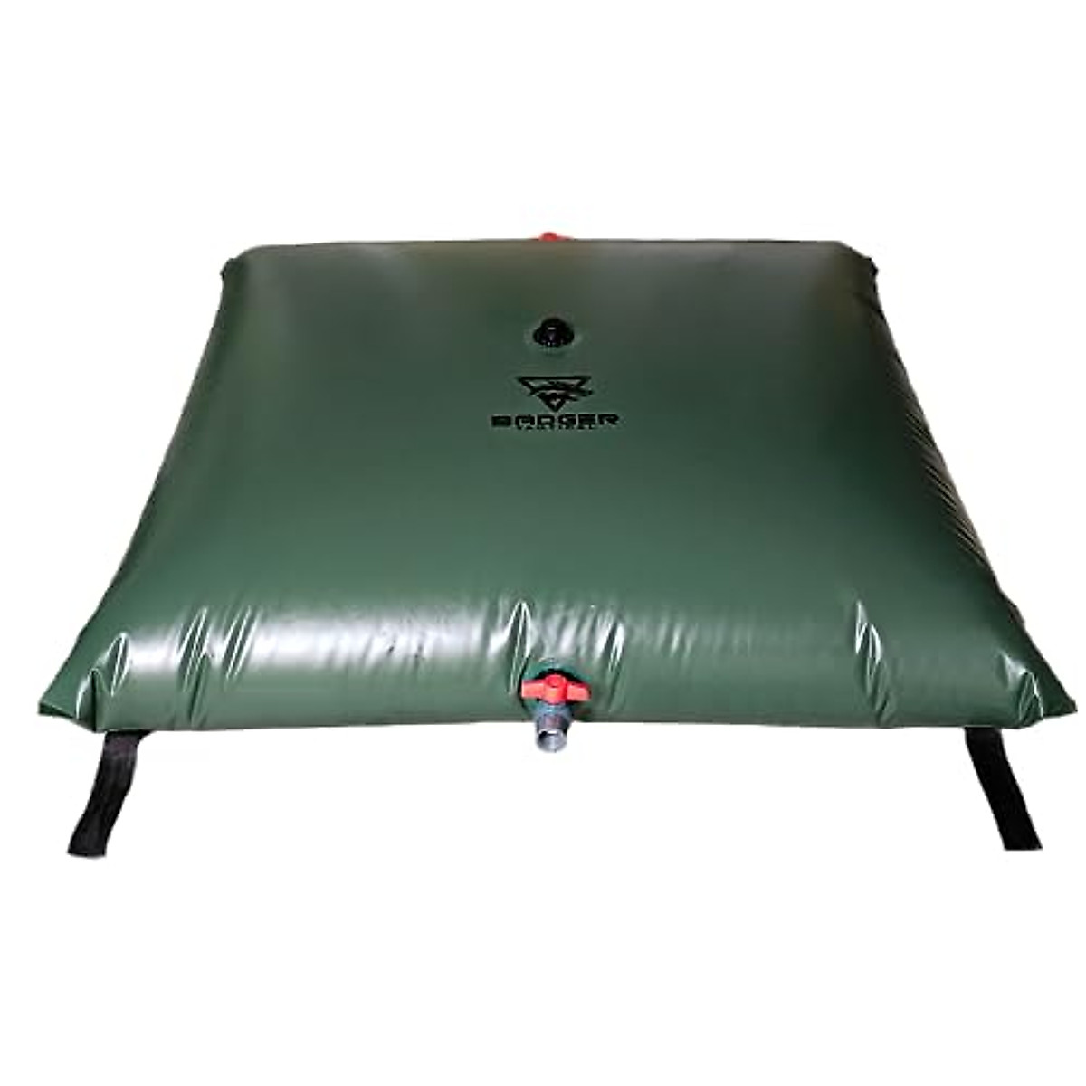 Badger Tactical Heavy Duty 130 Gallon Water Bladder/Water Tank-Includes Brass Fittings for Quick Garden Hose Connection-Emergency Water Storage/Camping Gear/Survival Kit/Alternative to Water Barrel