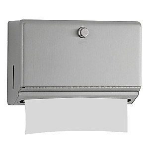 Bobrick Surface-Mounted Paper Towel Dispenser, 10.75 X 4 X 7.13, Stainless Steel