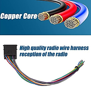 RED WOLF Radio Stereo Wire Harness + Antenna Adapter Connector Plug Kit Replacement for BMW 1988-2002 528i/E46/325/323/328i/5/3