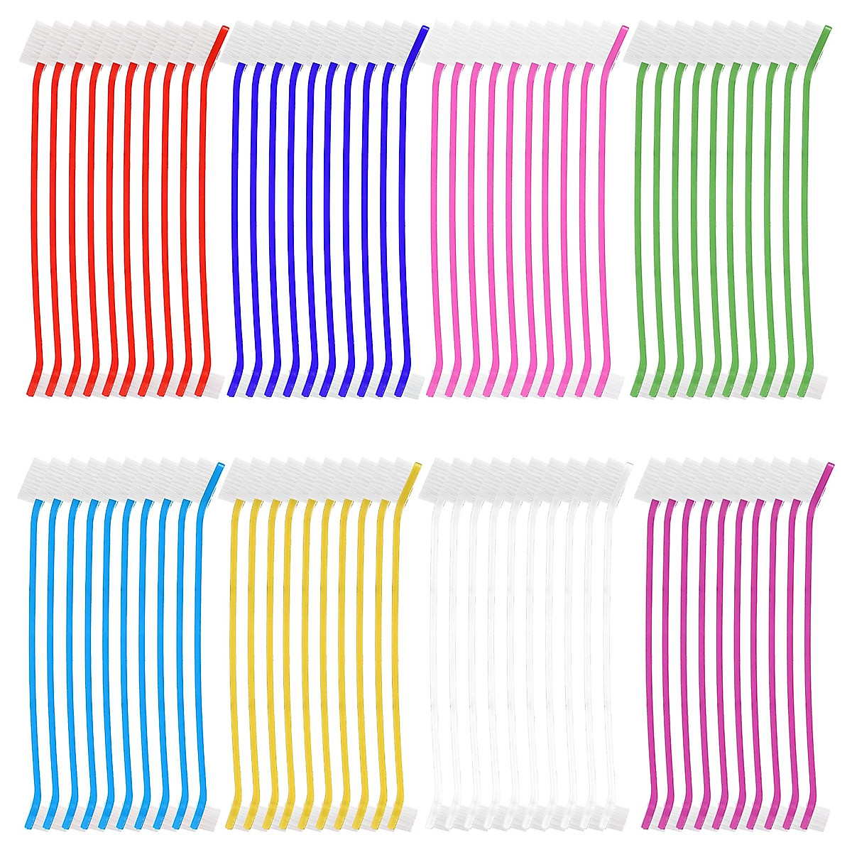 TINSKY 80 Pcs Small Dog Tooth Brush Brushing Kit Dual Headed Puppy Toothrush Bulk Long Handle Pet Dental Brushes for All Dog Breeds Pets Cleaning Dental Oral Care