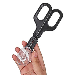 MINYULUA Reptile Feeding Tongs Long Tweezers Cricket Clamp Bug Scooper, Straight and Curved Tweezers Feeding Tools for Reptile Lizard Gecko Bearded Dragon Snake Hamsters