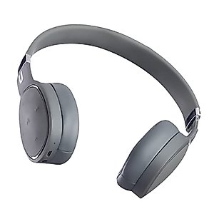 UNOSOUNDS On Ear Headphones, Wireless and Bluetooth, Noise Cancelling, Comfortable Design, Built in Mic and Wired Mode for Mobile, PC & TV, Includes 3.5mm Aux Cable and USB Charger (Grey)