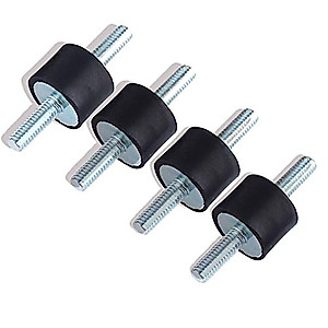 Yosoo M6 Rubber Mounts Shock Absorbers Anti Vibration Silentblock Car Boat Bobbins, Pack of 4 (M6 20x15mm)