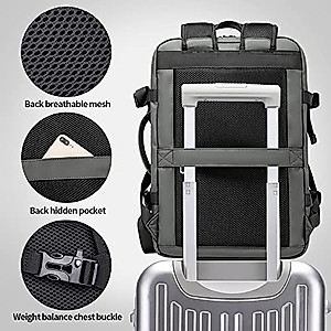 BANGE 35L Carry on Backpack,Travel Backpack for Women Men Airline Approved Gym Backpack Waterproof Business Laptop Daypack…