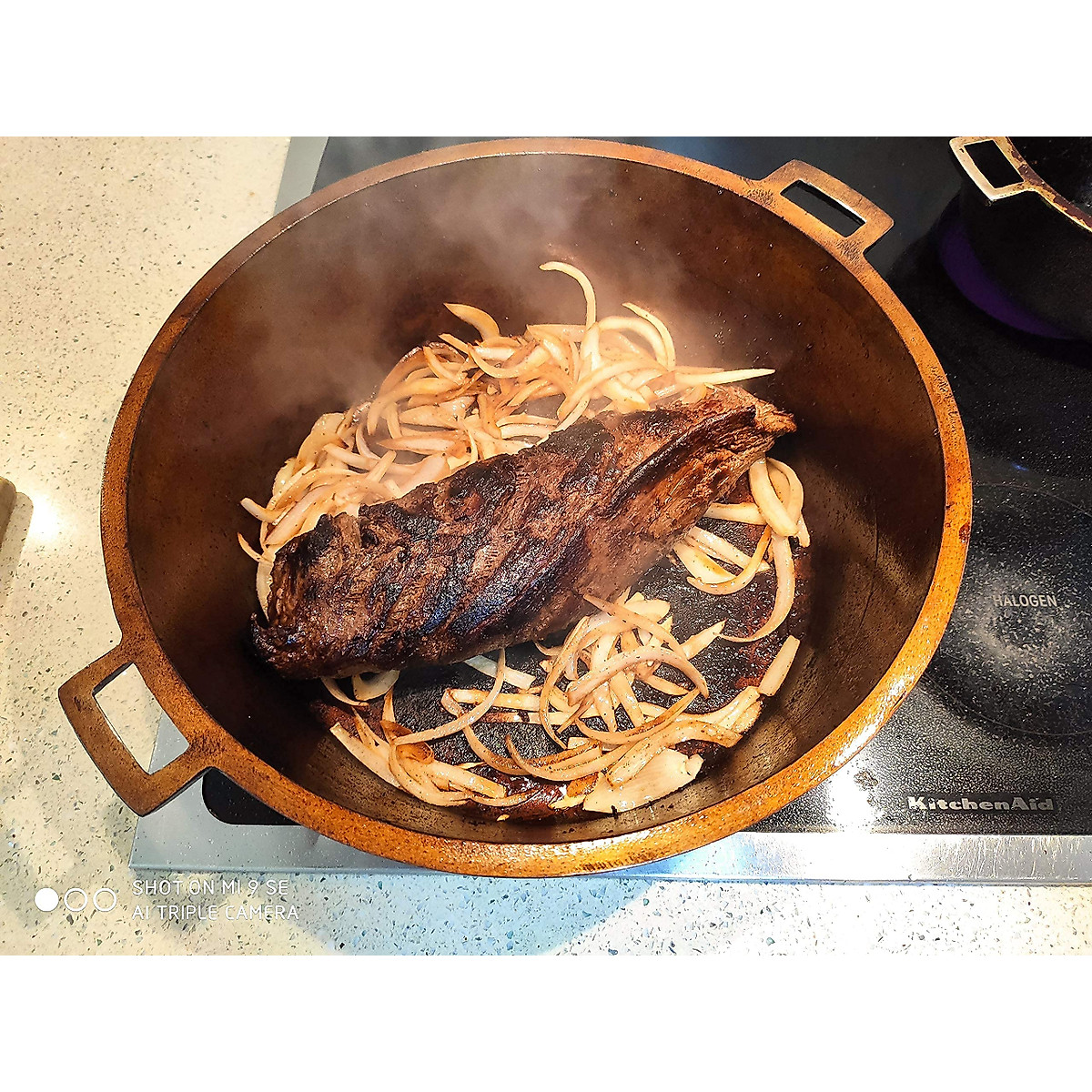 GauchoGrillX Caldero Pre-Curado Ø36cm 7,6 lt Ø14" 8-Quart Dutch Oven Hecho en Venezuela por VIKO @vikogrills