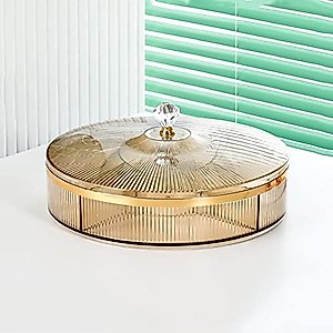Snack Serving Tray,Large Capacity Stackable Snack Tray,Divided Serving Tray with lid,Household Divided Serving Tray,Fruit Platter Tray for Parties,Suitable for Cookies,Nuts,Candies