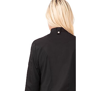 Chef Works Women's Marrakesh V-Series Chef Coat, Black, Large