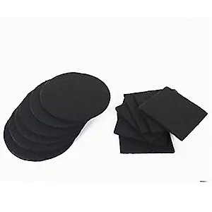 12 Pack Epica Charcoal Filter Replacement for Countertop Compost Bin | Kitchen Compost Bin Filter | 2-in-1 Compost Bucket Filter Removes Odors | Compost Filter, 6.5”