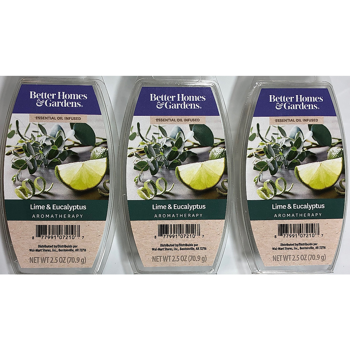 5-Star Compatible Ink Better Homes and Gardens Lime & Eucalyptus Essential Oil Infused Wax Cubes - 3-Pack