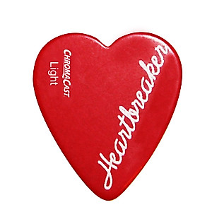 ChromaCast CC-HS-HB-12-PACK "Heartbreaker" Heart Shaped Pick - 12-Pack in Light, Medium and Heavy Gauge