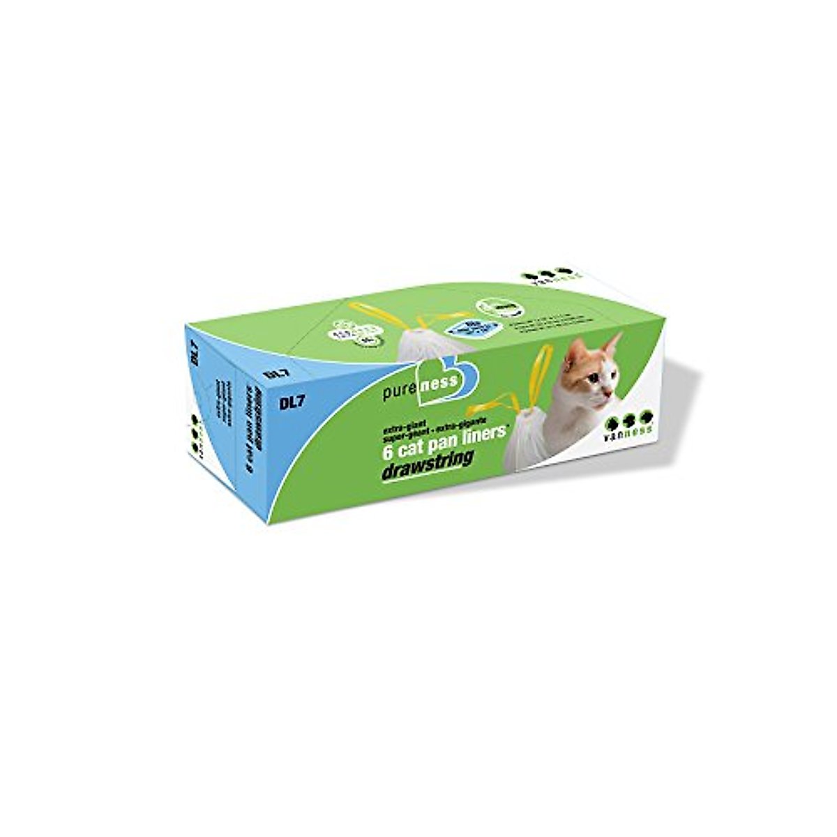 Van Ness Extra Large Drawstring Cat Litter Box Liners, 6-Count, DL7