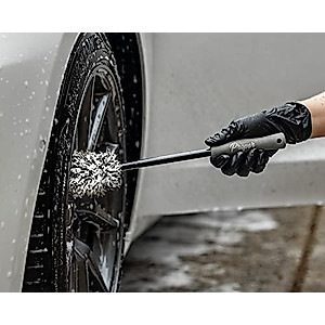 PROPER DETAILING CO. Car Wheel Brush Set, 2 Pack Premium Microfiber Brushes for Cleaning Wheels, Wheel Barrels, Spoked Rims, Professional Grade Scratch Free Wheel Brush for Cars, Trucks, Motorcycles