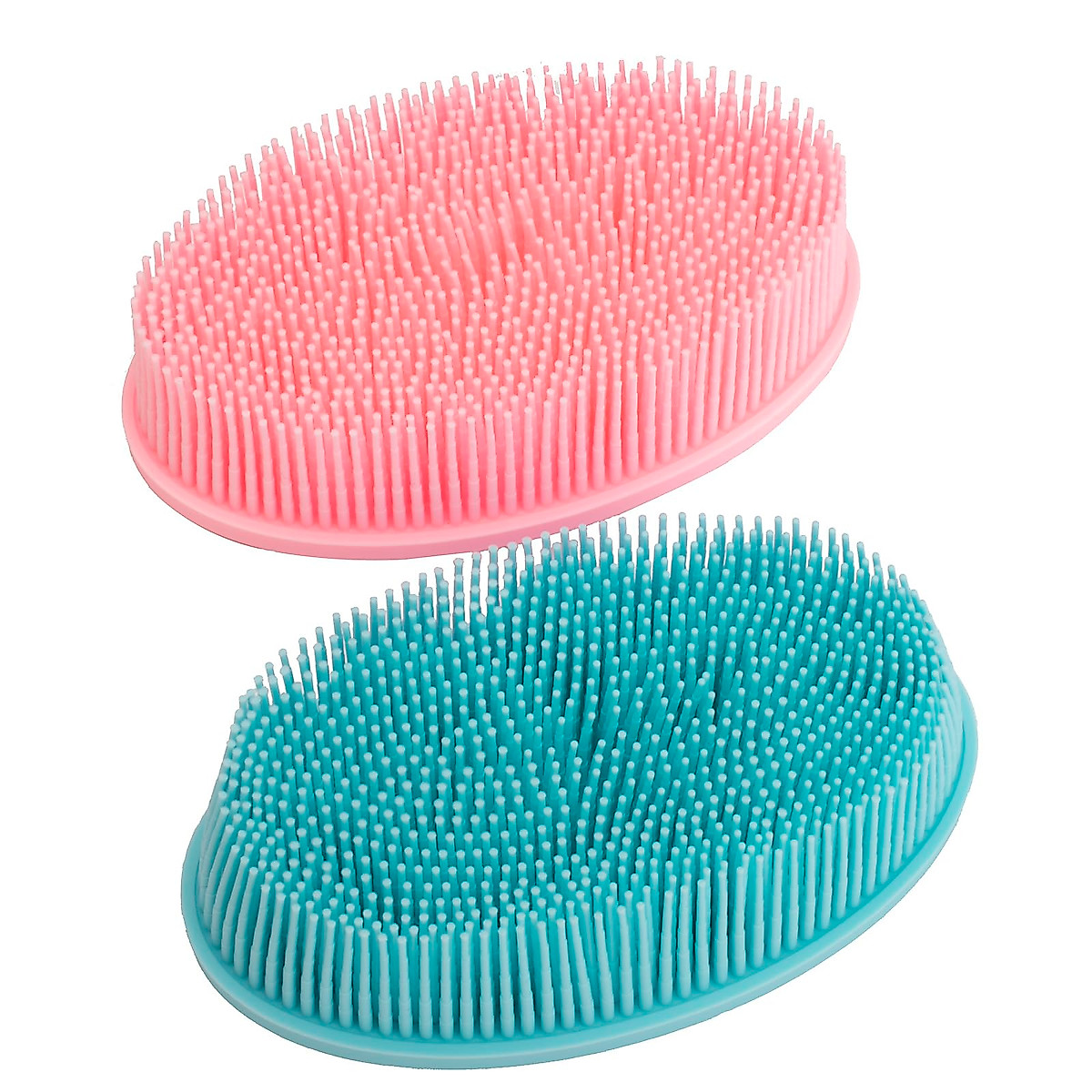 DNC Silicone Body Scrubber Exfoliating Bath Body Brush for Shower 2 Pack