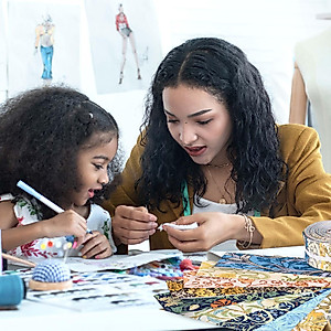 50Pcs William Morris Floral Jelly Fabric Strips Roll for Quilting Crafting Spring Summer Floral Precut Patchwork for Sewing DIY Crafts 2.55 Inch Polyester Fabric Bundles