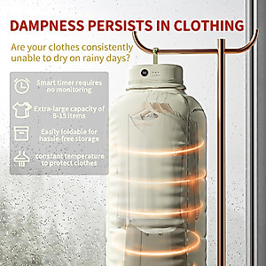 Coplax Electric Portable Clothes Dryer - Smart Timer for Home Use, Travel and Dorms - A Fast and Foldable Drying Wizard for Clothes