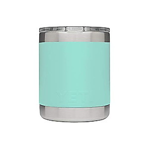 YETI Rambler 10 oz Lowball, Vacuum Insulated, Stainless Steel with Standard Lid, Seafoam