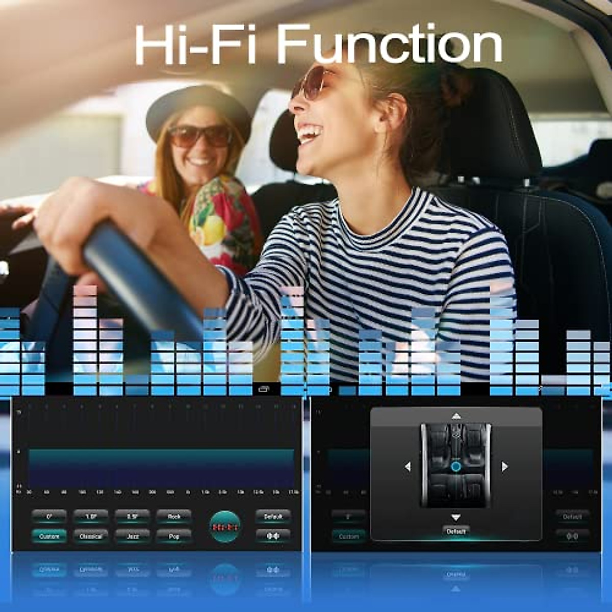 [2G+32G] Android 11 Double Din Car Stereo with Apple Carplay Android Auto, 7 Inch Touch Screen Car Radio with HiFi/BT/IPS Display/GPS Support Fastboot Backup Camera Mirror Link WiFi Connect BAJKQKAI