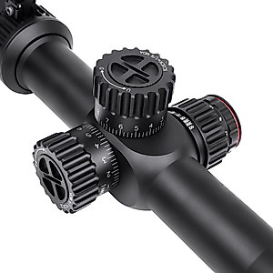 Sniper ZT4.5-18X44FFP Rifle Scope 30mm Tube Glass Etched Reticle Red Green Illuminated Includes Scope Rings