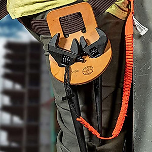 Klein Tools 3227 Extra Wide Adjustable Wrench, Construction Spud Wrench for Up to 1-7/16-Inch Nuts and Bolts, 10-Inch, with Tether Hole