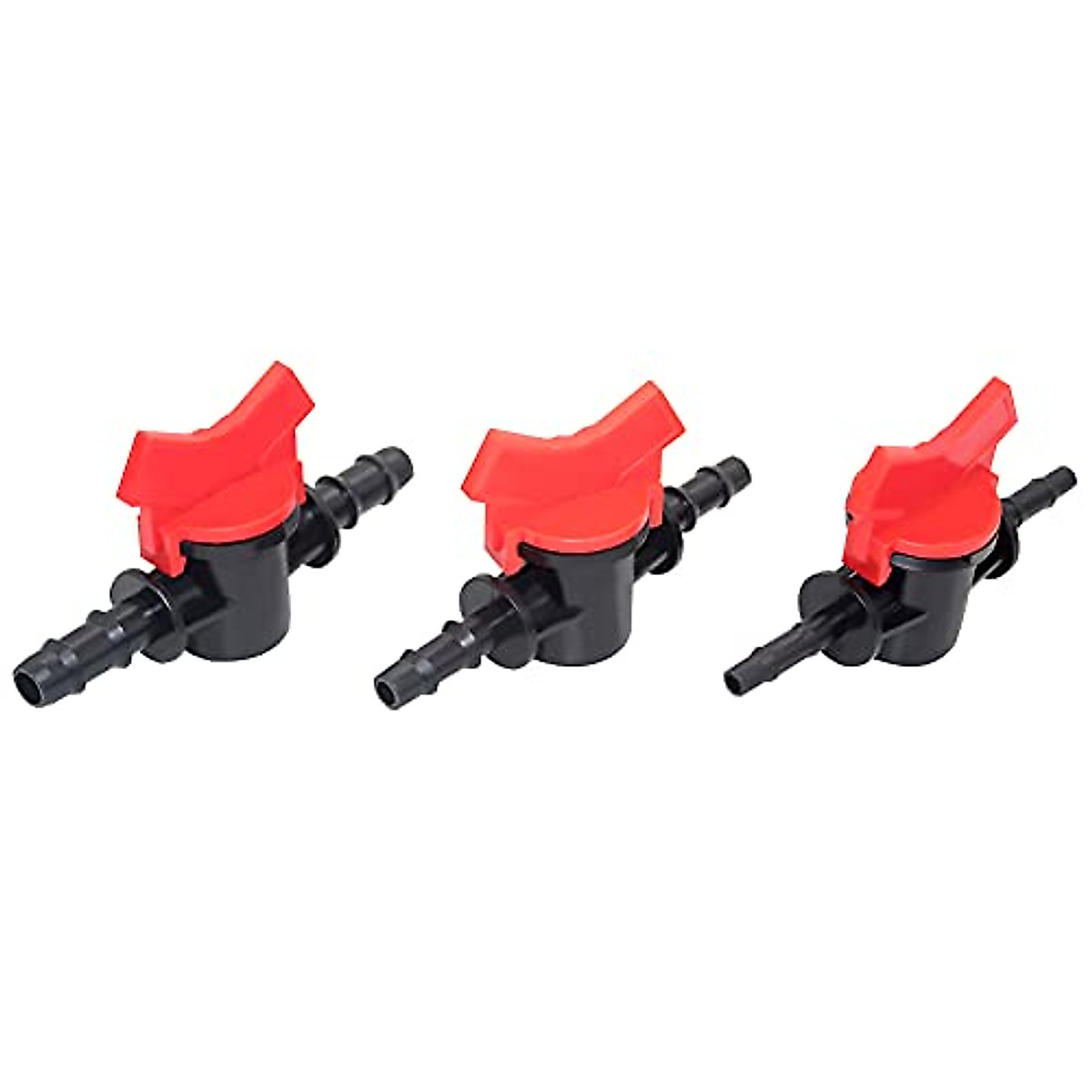 JoyTube 5/8" Drip Irrigation Switch Valve, Barbed Ball Valve for Garden Drip Irrigation Aquarium, 3 Pcs