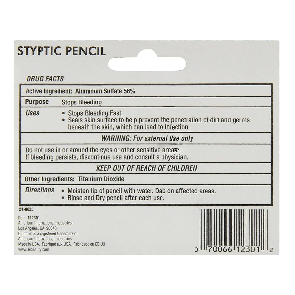 Nick Relief Styptic Pencil Twin Pack (3 Pack)