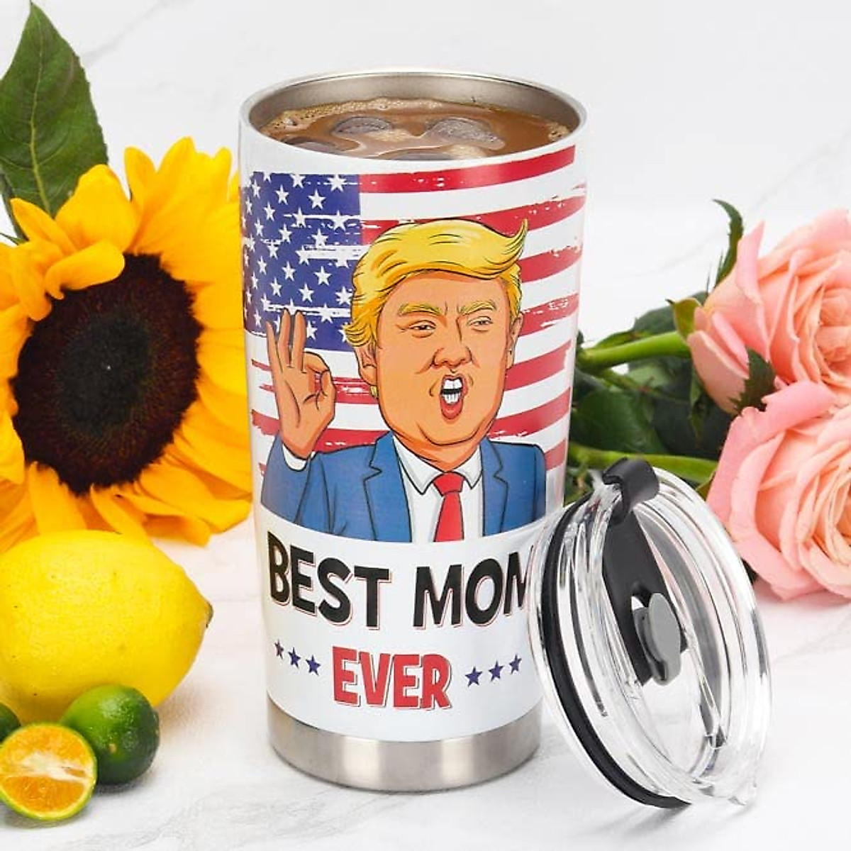 AREOK Mothers Day Gifts for Mom from Daughter Son, Best Mom Ever Gifts - Great Mom Mother Gifts, Mothers Day Birthday Tumbler Gift for Mom, 20 Oz Mom Tumbler Cup