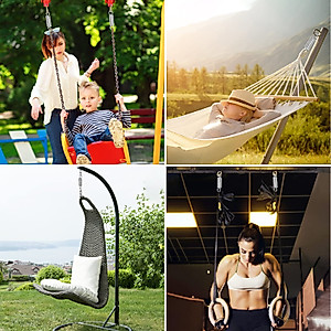 nodfosprr Heavy Duty Spring Fits Hammock Chair Swing Hanging Porch Suspension Sandbag Hook,500lbs Weight Capacity