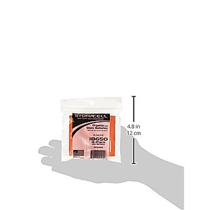 Storacell SL18650ORG by Powerpax SlimLine 18650 Battery Caddy, Orange, Holds 4 Batteries (Not Included)