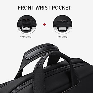 GOLF SUPAGS Travel Laptop Backpack for Women Anti Theft Slim Durable College Bookbag Business Computer Bag Fit 15.6 Inch Notebook (Black, 15.6 Inch)