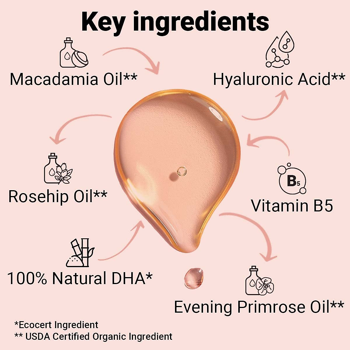 Face Tanner – Self Tan Serum w/Hyaluronic Acid and Organic Oils, Self Tanners Best Sellers, Facial Sunless Tanner for Natural Sunkissed Glow, Fake Tan Moisturizer, 2.0 fl (Light to Medium)