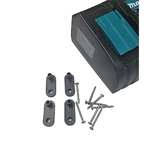 Commander Tool & Garage Organization, Makita Charger Wall Mount for DC18RC, DC18RD, DC18RA, DC18RF, DC18SC, DCB18SD, DC18SF Chargers, Wall Mount Battery Charger Holder (Single, Double, 4-Port Charger)