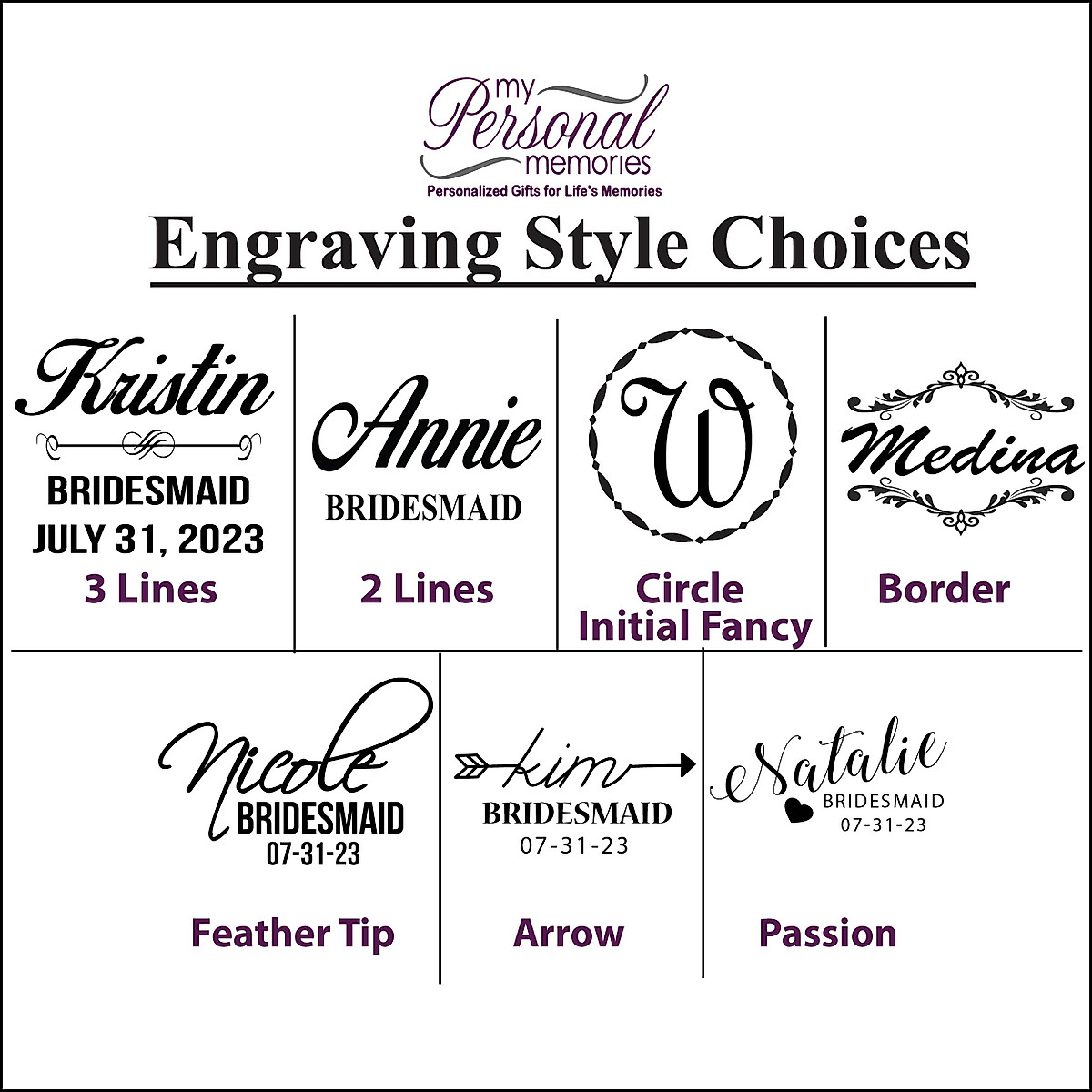 Bridesmaid Mason Jar Tumbler Cups - Custom Personalized for Wedding Bridal Party Mason Jars