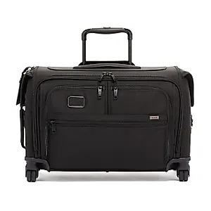 TUMI - Alpha Garment 4-Wheel Carry-On Luggage - Zippered Section for a Suit - 22-Inch Dress or Suit Bag for Men and Women - Black