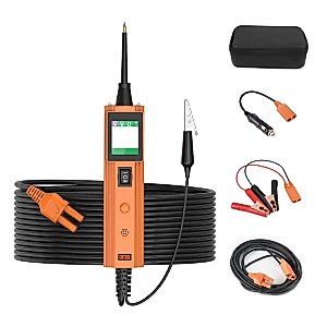 CMTOOL Automotive Circuit Tester 0-65V LED Test Light Probe Tester 6V 12V 24V Car Power Circuit Probe Kit Short Finder Master Kit AC DC Voltage Resistance Diode Electrical System Test Diagnostic Tool