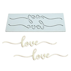 Love Silicone Lace Mold, Cake Mat, Fondant Impression Mats, Heart Pattern Lace Mat for Cake Decorating Valentine's Day (A_6.40x5.52x0.12inch)