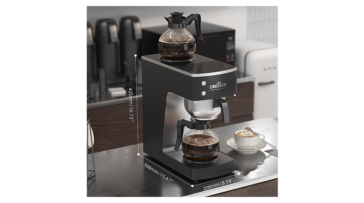 Crosson 12-Cup Coffee Brewer - Brew Fresh in Minutes