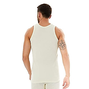 WoolCo. Men's Merino Wool Tank Top 185 Base Layer for Skiing Hiking Camping Hunting, Lightweight Thermal Undershirt (X-Large)