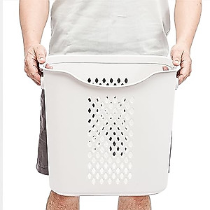 DNYSYSJ 3 Layer Storage Basket Movable Household Laundry Basket,Floor-Standing 360° Rolling Large Multi-layerClothes Organizer for Kitchen,living Room and Bathroom (3 Layer),White,16.92*12.99*42.91''