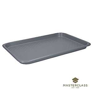 MasterClass Smart Ceramic Baking Tray with Robust Non Stick Coating, Carbon Steel, 40 x 27 cm Large Stackable Cookie Sheet