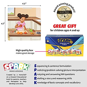 Sequence for Kids Cards, Speech Therapy Materials, Homeschool SEL, Autism, Tell A Story Picture Cards, Social Skills, Picture Cards, ESL, ELL