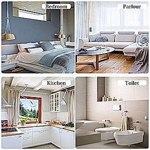 Doteon 6pcs Trash Can Wastebasket Plastic 2.6 Gallon Garbage Can Container Rubbish Trash Bin Paper Basket Office Organizer for Bedroom Office Bathroom,10Litre-6 Colors