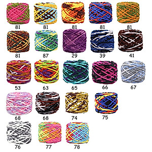 Soft Velvet Yarn Chenille Yarn Skeins Craft Yarn for Knitting and Crochet 165G Skeins Crafting Woven Skeins Warm Blanket Yarn Crocheting Supplies Knitting Yarn Skeins