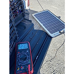 Fifth Wheel & Travel Trailer (Class B&C RV) Hi Power Super Magnetic for 1-2 x12V Batteries Dims 17.5" L x 10.3" W x 1/4" Thick. 10' Cable.